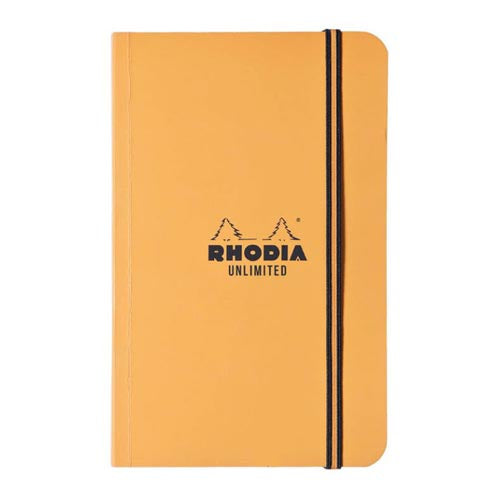 Rhodia "Unlimited" Pocket Notebooks - Orange Notebook - Lined - 4 x 5¾ ...