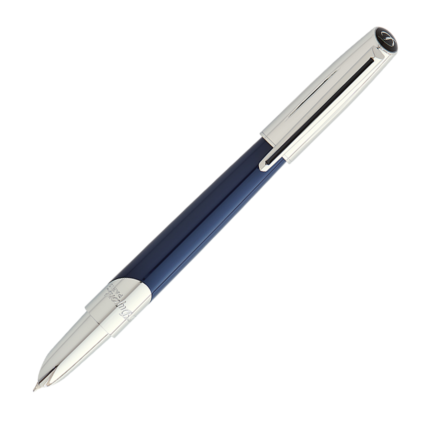 S.T. Dupont Defi Millennium Navy Blue/Chrome - Fountain Pen – Fountain ...