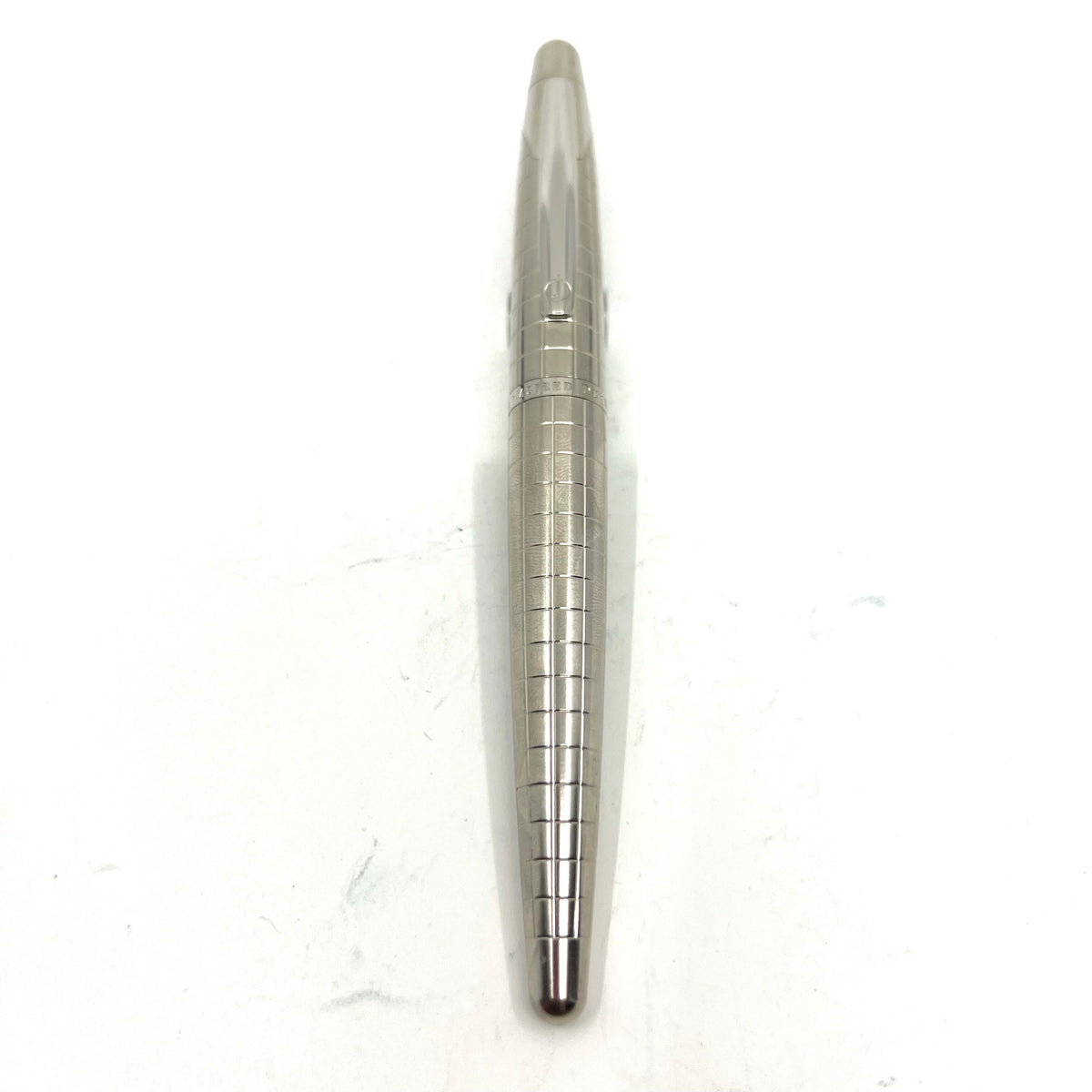 Dunhill AD2000 Brushed Stainless Steel Cross Hatch Design Fountain Pen ...