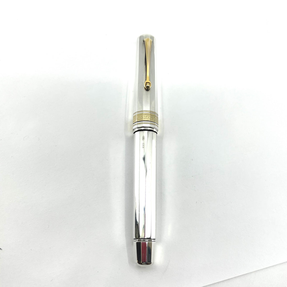 OMAS Sterling Silver Facetted Large Paragon Limited Edition Fountain P ...