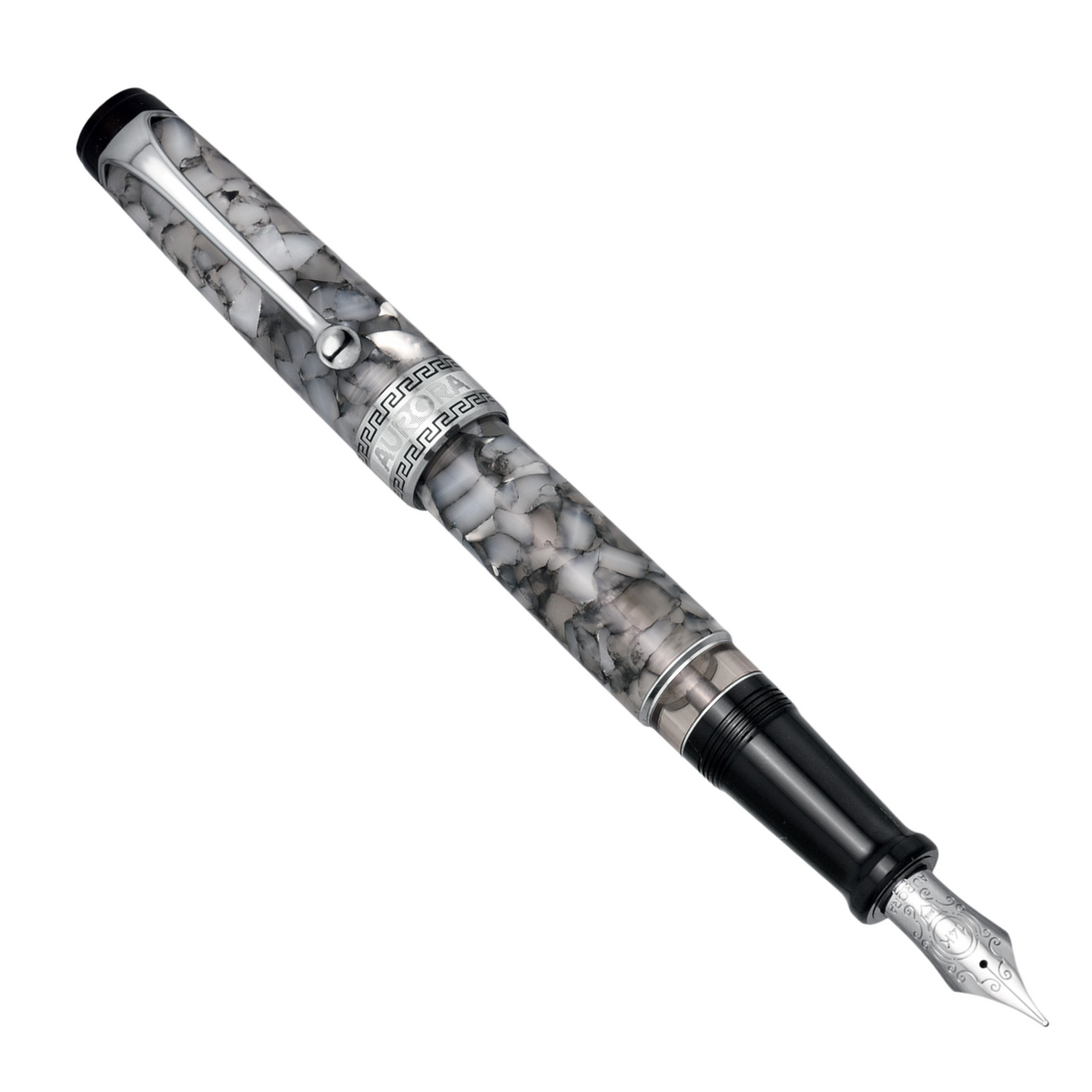 Aurora Optima Auroloide Nero Perla Fountain Pen – Fountain Pen Hospital