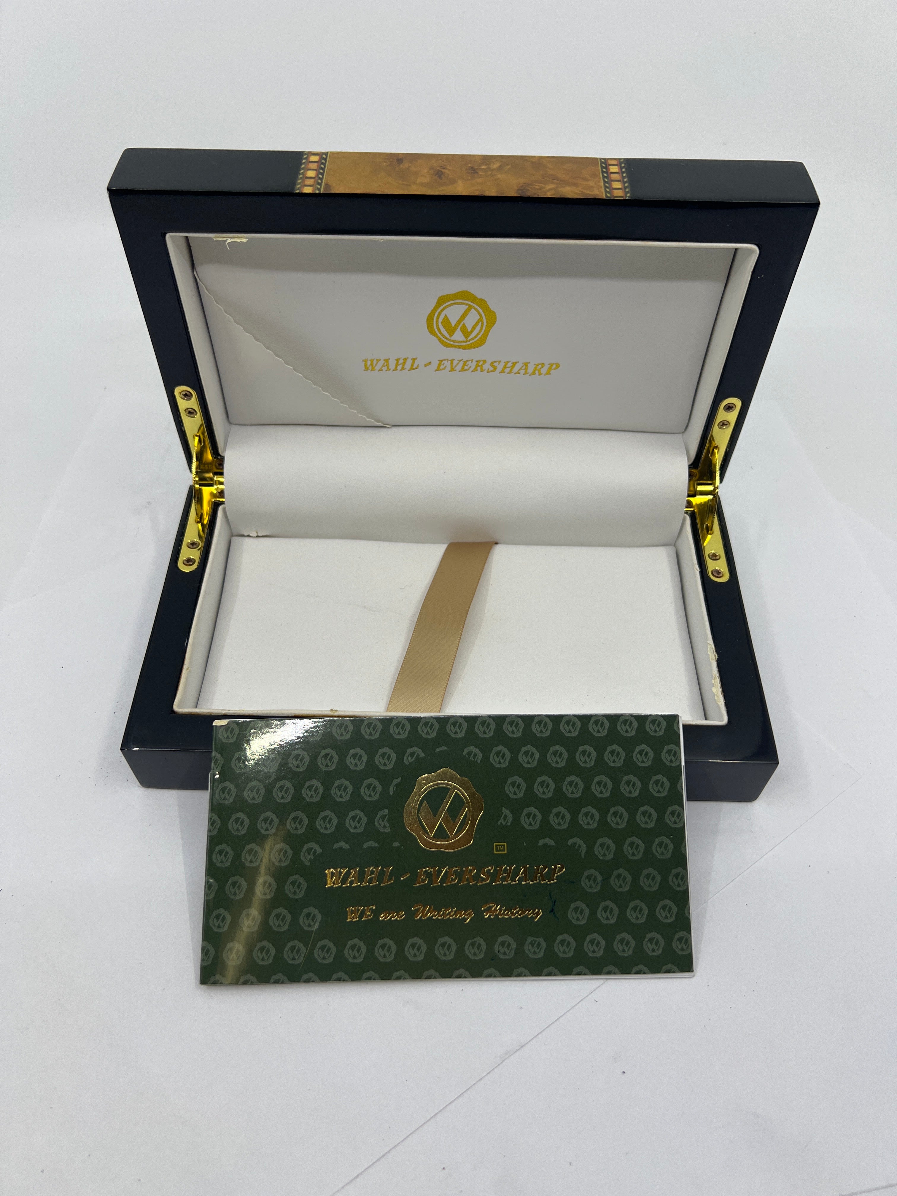 Wahl Eversharp Signature Marbled Blue Fountain Pen - Broad Stub 18kt G ...