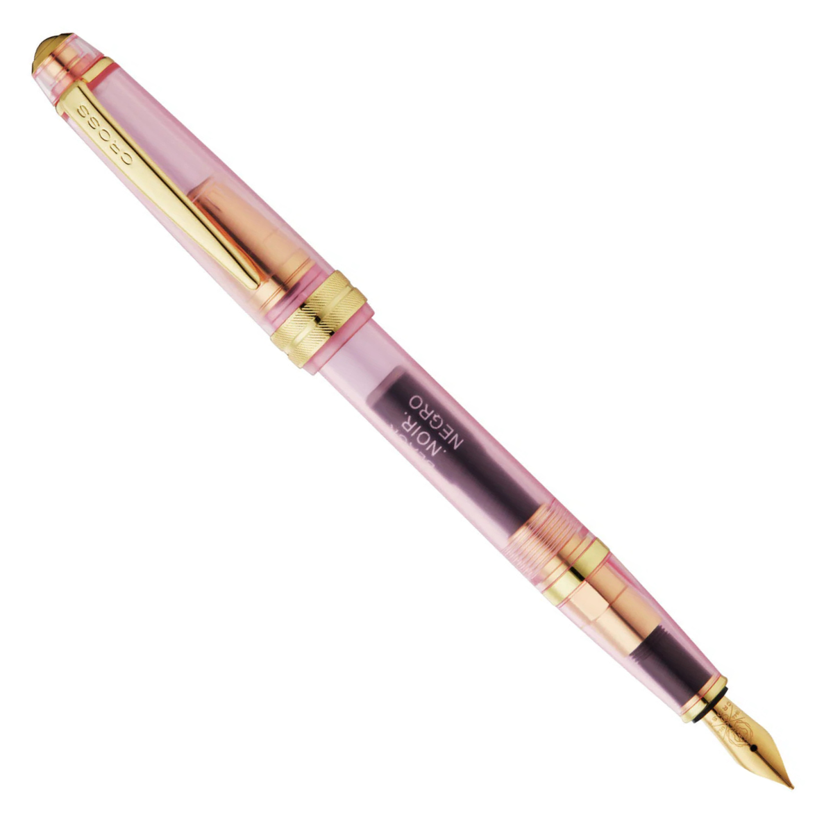 Cross Bailey Light Translucent Pink Sapphire Resin Extra-Fine Nib Foun ...