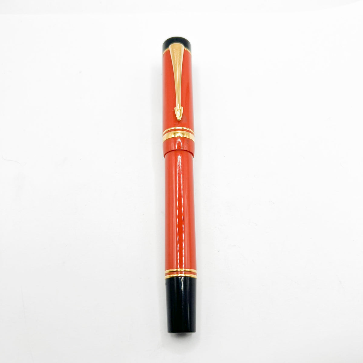 Parker "Big Red" (Orange) Duofold Centennial (Largest Size) Fountain P ...