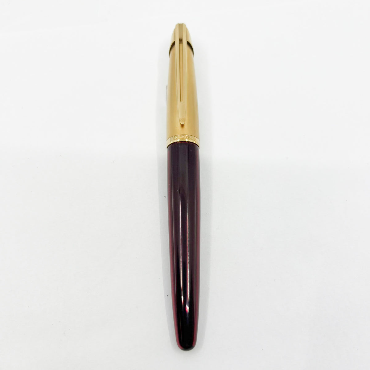 Waterman Edson Ruby Red Translucent Fountain Pen - Extra Fine 18kt Gol ...