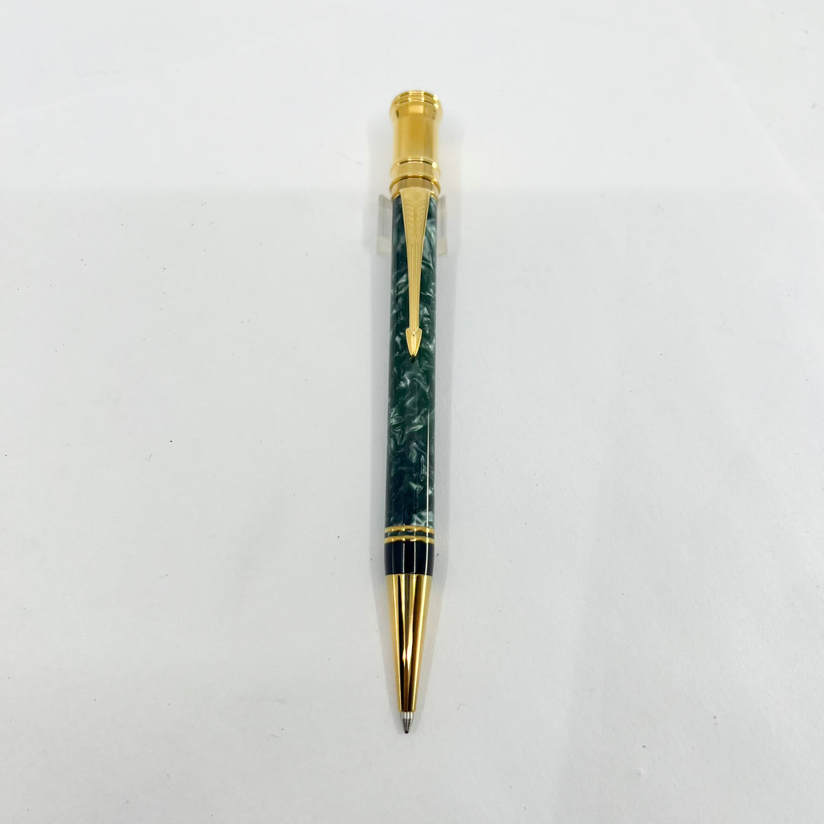Parker Duofold Marble Green Ballpoint Pen - Circa 1991 – Fountain Pen ...