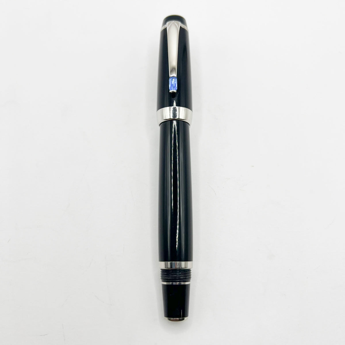 Montblanc Boheme Black Resin Rollerball - Blue Stone in Clip – Fountain ...