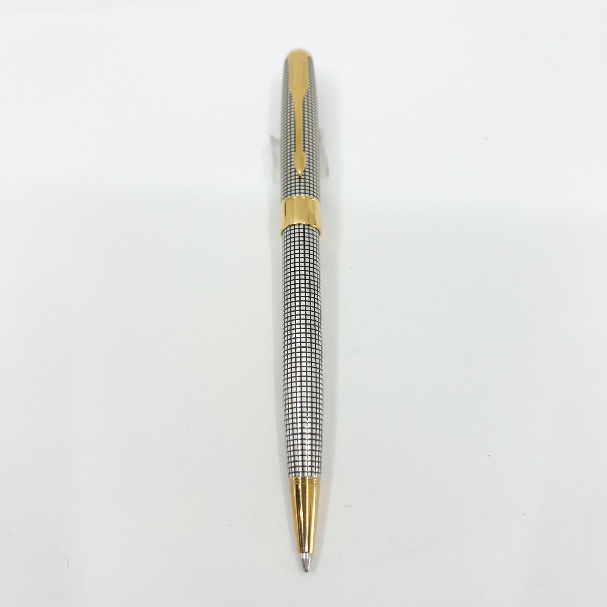 Parker Sonnet Sterling Silver Cisele Cross Hatch Design Ballpoint Pen ...