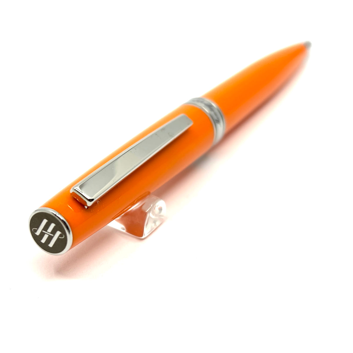 Montegrappa Armonia Orange Resin Ballpoint Pen - Platinum Plated Trim ...