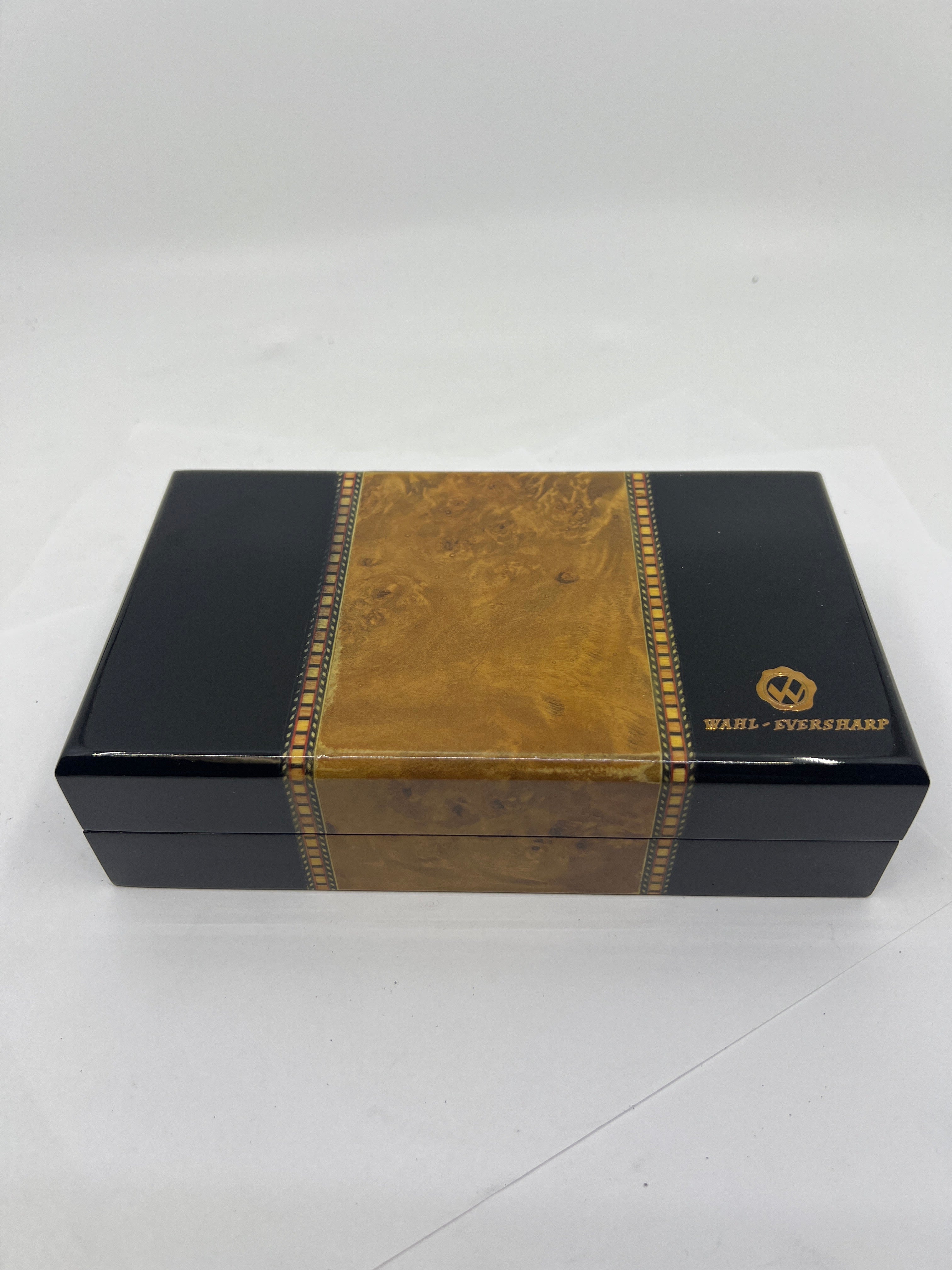 Wahl Eversharp Signature Marbled Blue Fountain Pen - Broad Stub 18kt G ...