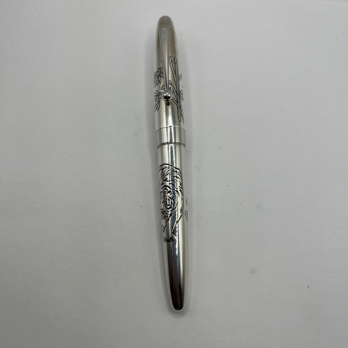 Pilot Sterling Silver Tiger Fountain Pen - Fine 18kt Gold Nib ...