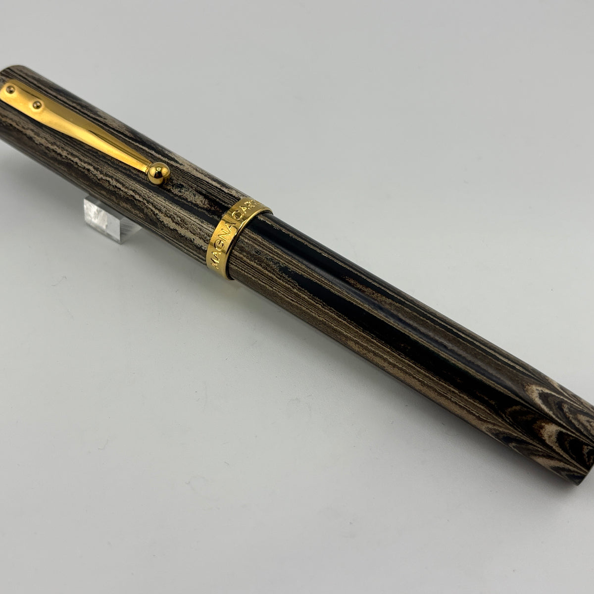 Magna Carta Mag 1000 Olive Green Ripple Ebonite Huge # 10 nib , very n ...