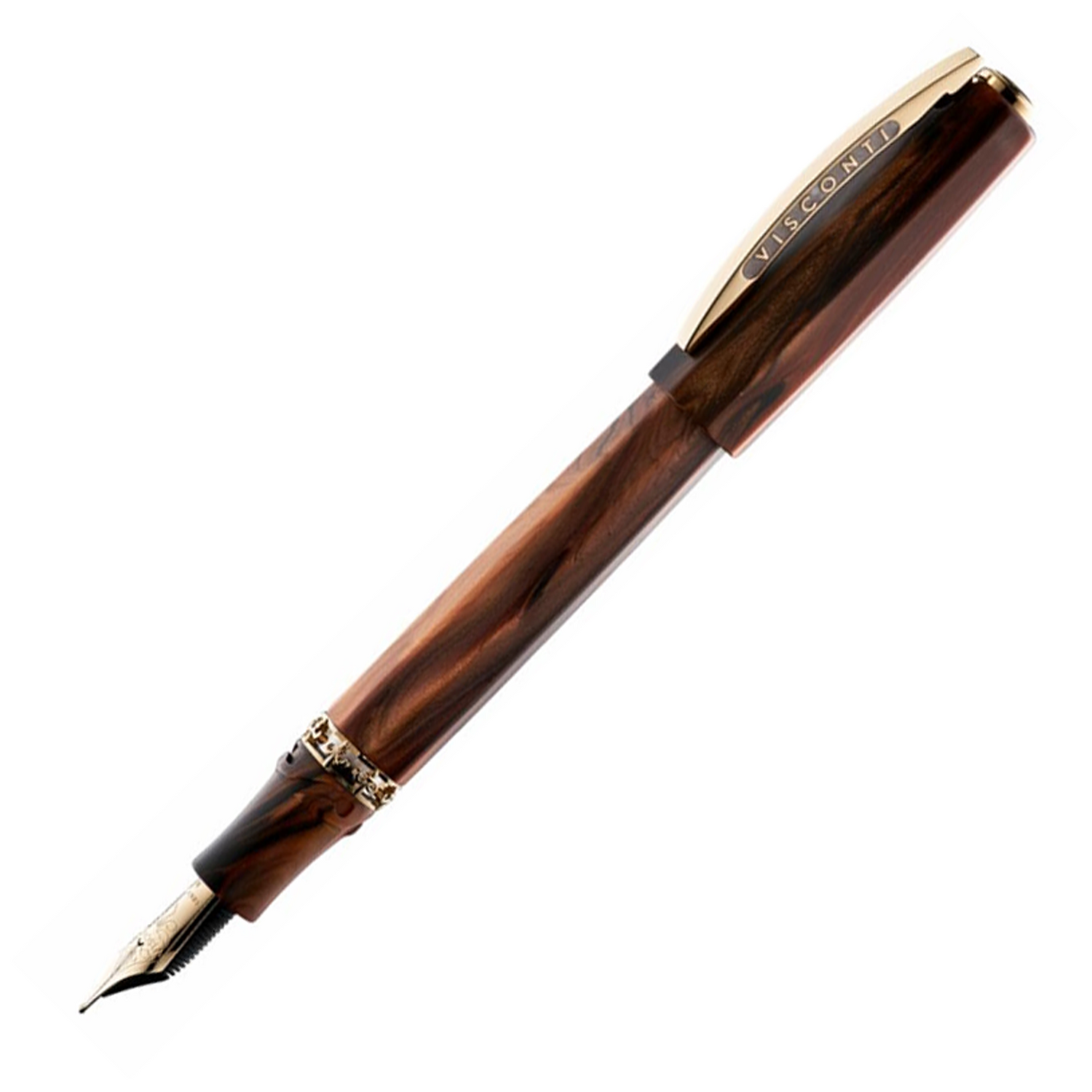 Visconti Medici Briarwood Briarwood w/Gold Trim - Fountain Pen ...