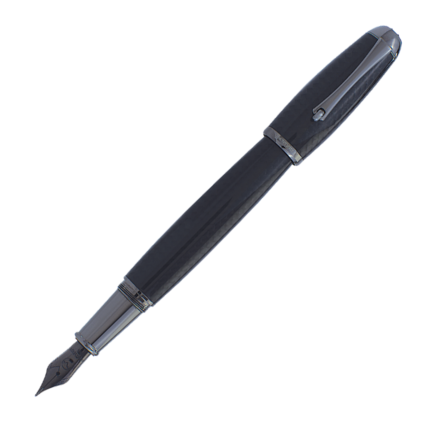 Monteverde Mega Carbon Fiber Gunmetal - Fountain Pen – Fountain Pen ...
