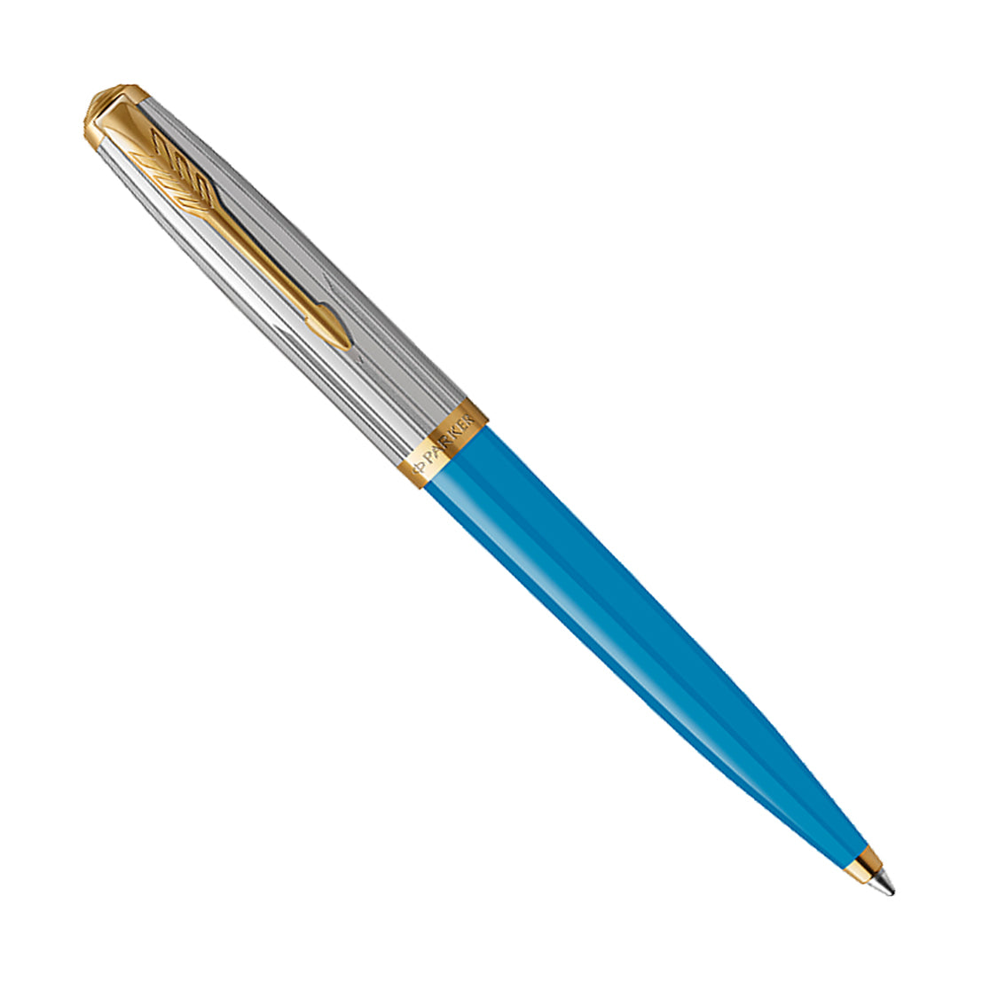 Parker 51 Premium Turquoise & Stainless Steel/Gold - Ballpoint ...