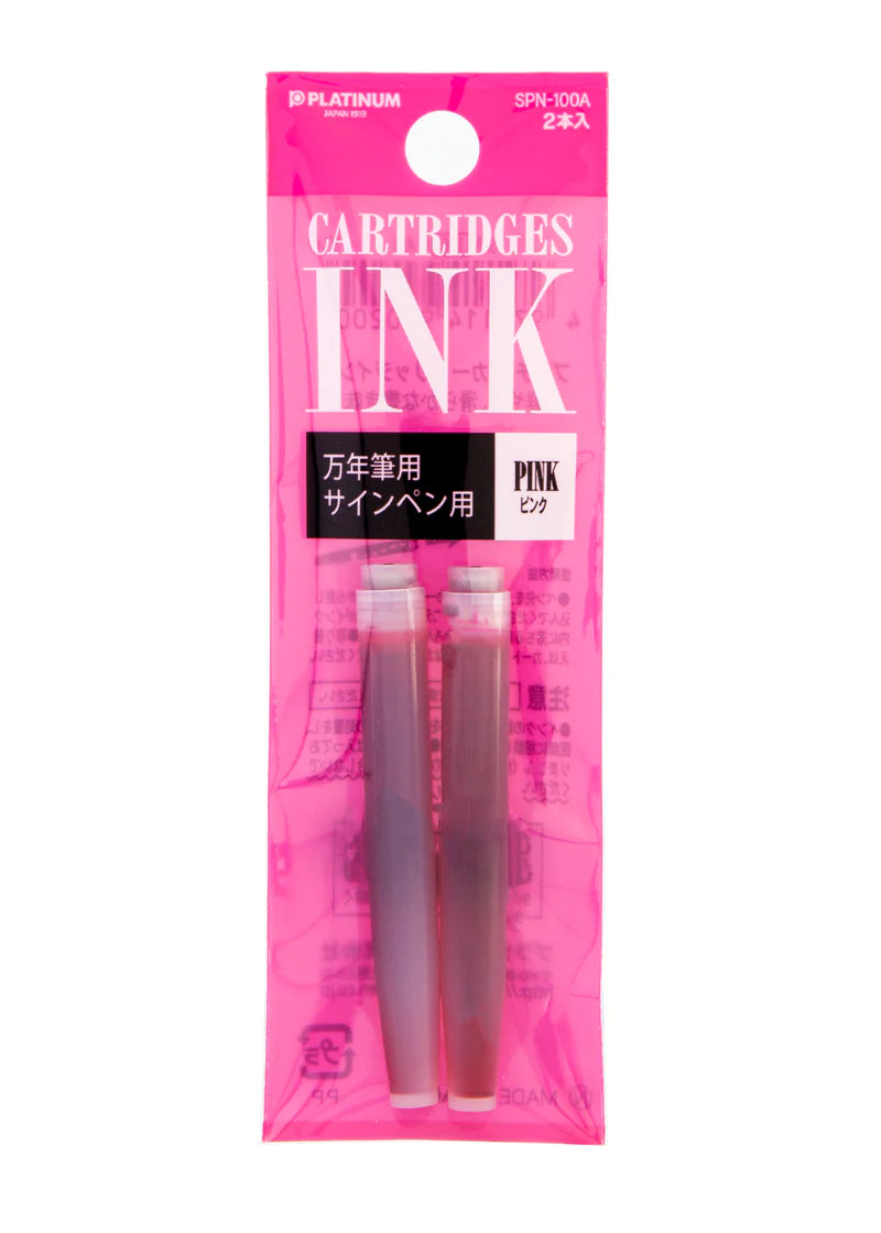 Platinum Pink Ink Cartridges 2 Pack – Fountain Pen Hospital
