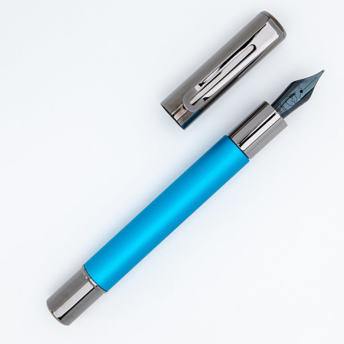 Monteverde USA® Ritma Anodized Turquoise Fountain Pen w/ JoWo Nib ...
