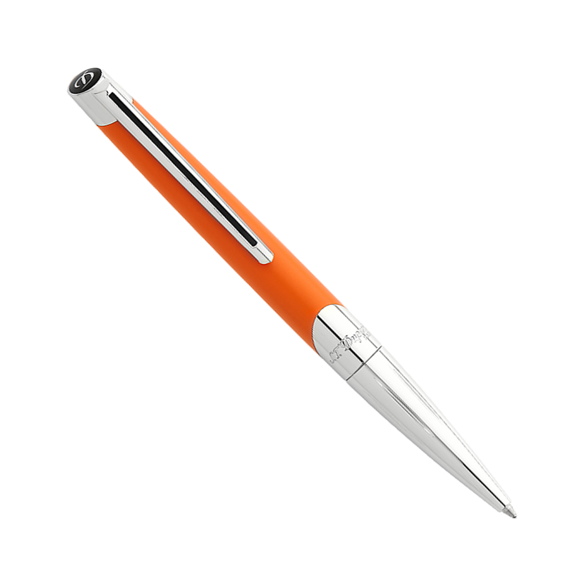 S.T. Dupont Defi Millennium Orange Matte/Chrome - Ballpoint Pen ...